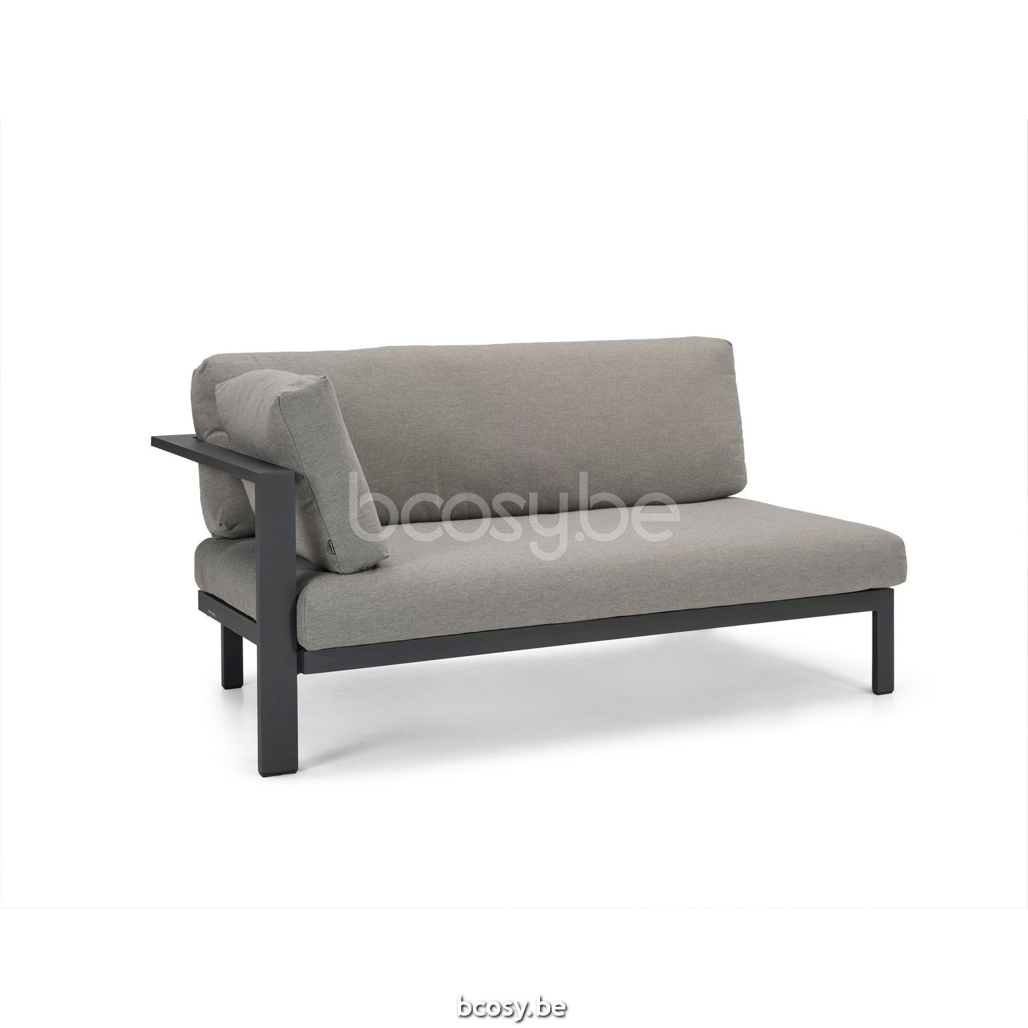 Diphano Cubic Modular right corner double seat Aluminium Lava Frame ...