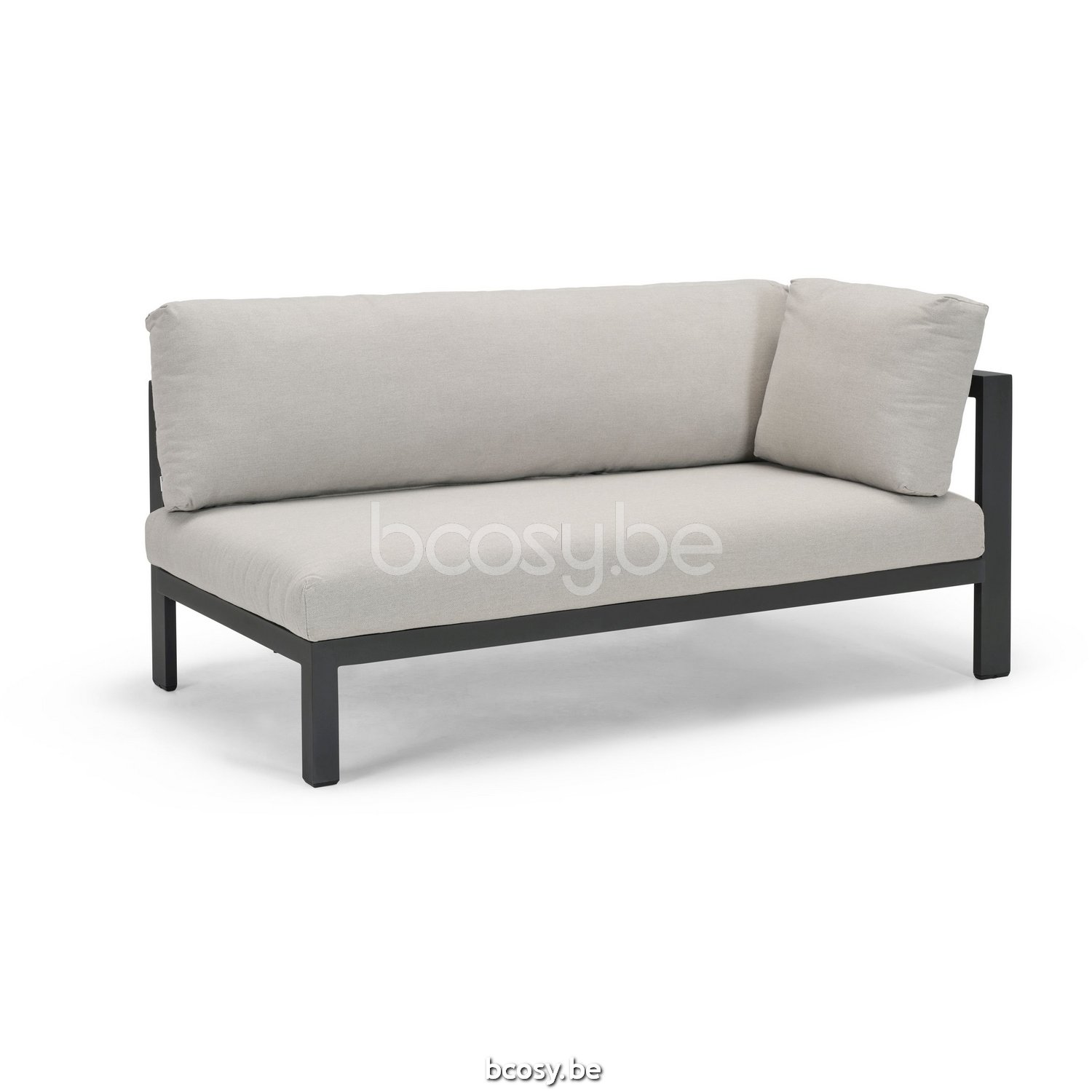 Diphano Cubic Modular left corner double seat Aluminium Lava Frame ...