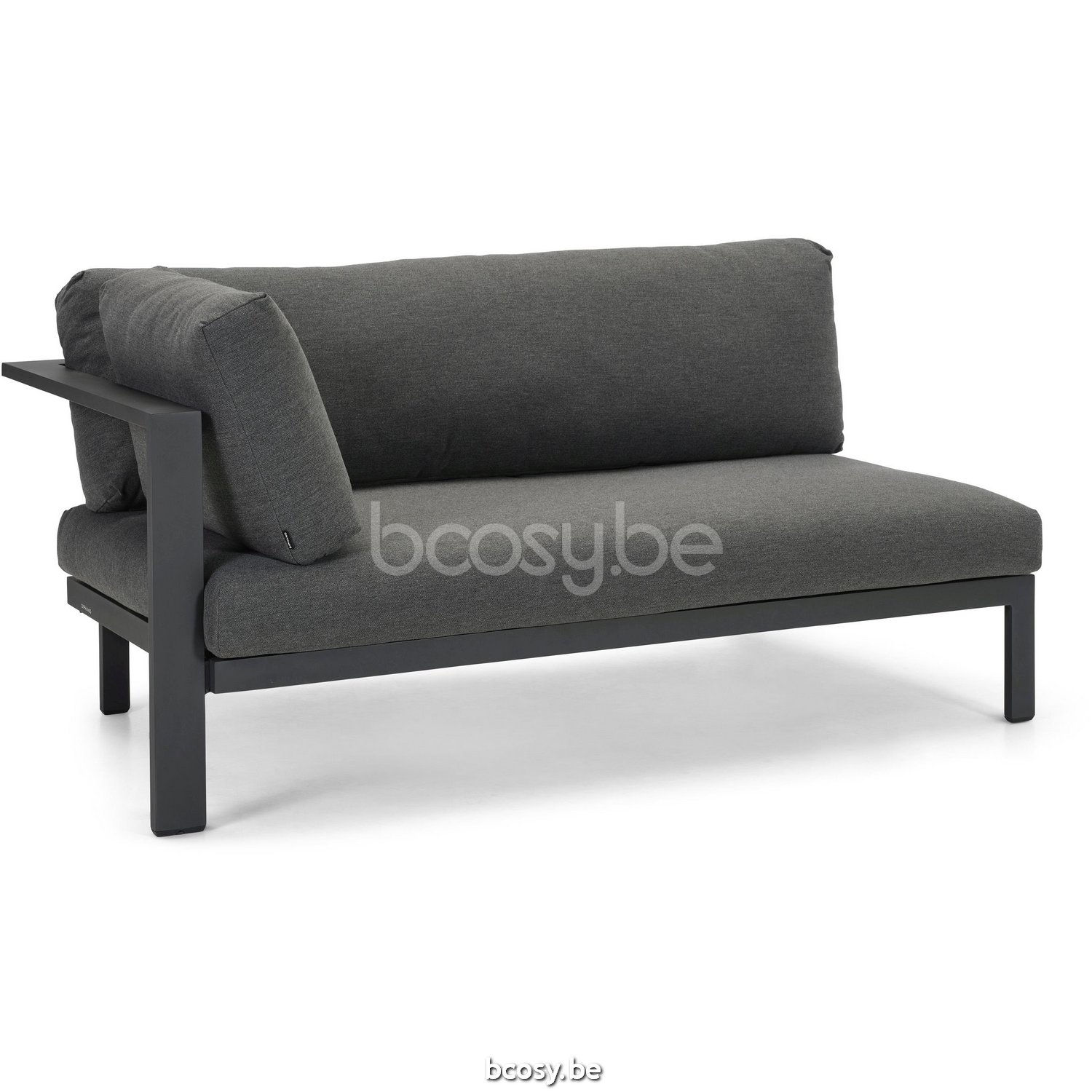 Diphano Cubic Modular right corner double seat Aluminium Lava Frame ...